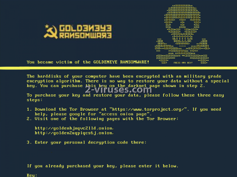 GoldenEye Ransomware – Hoe te verwijderen – Malwarerid